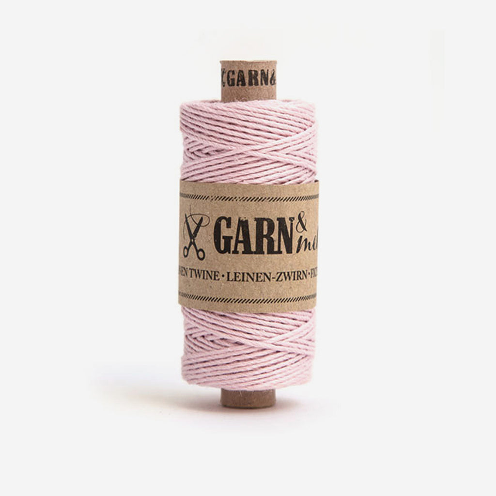 Garn & mehr Leinenzwirn Puder-Rosa – rikiki. Grafik & Produkt