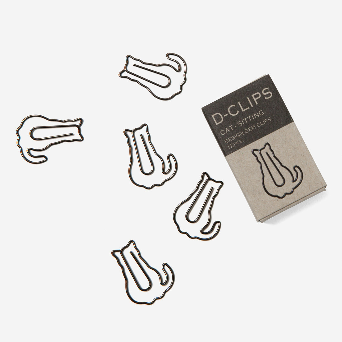Midori Cat Sitting - D-Clips Mini Paper Clips – rikiki. Grafik & Produkt